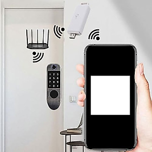 Security Smart Lock, 5 in 1 Finger Print Door Lock, Electronic Biometric Fingerprint Door Password Lock for Office Home