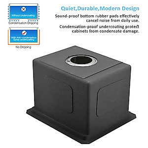 Stainless Steel Undermount Bar Sink Workstation-Bokaiya 13 Inch Undermount Wet Bar Sink 16 Gauge Single Bowl Small Bar Prep Sink with Cutting Board