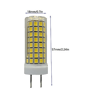 Lxcom Lighting G8 LED Bulb 10W Ceramic Corn Light Bulbs(4 Pack)-2835 SMD 102 LEDs 100W Halogen Bulb Replacement 4000K Natural White 1000LM G8 Base for Kitchen Under Cabinet Counter Lighting Puck Light