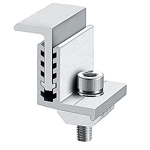 Solar Panel Clamps Solar Panel Mounting Rails for Solar Panel PV Mounting Hardware Solar Panel Accessories(6 Pack)