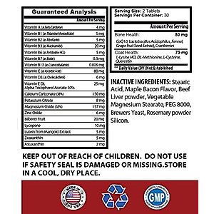 I LOVE MY PETS LLC Dog Bone Care - Dog Total PET Health - Premium Formula - Best Complex - Dog Skin Itch Relief Supplement - 2 Bottles (120 Treats)