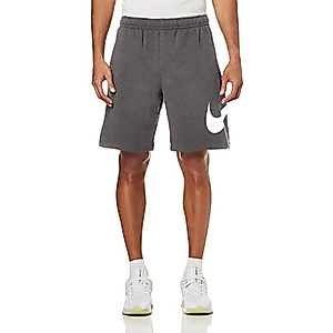 Nike Men's Sportswear Club Short Basketball Graphic, Charcoal Heathr/White/White, XX-Large