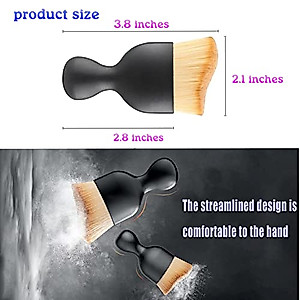 Auto Interior Dust Brush, Car Cleaning Brushes Duster, Soft Bristles Detailing Brush Dusting Tool for Automotive Dashboard, Air Conditioner Vents, Leather, Computer,Dashboard,Scratch Free