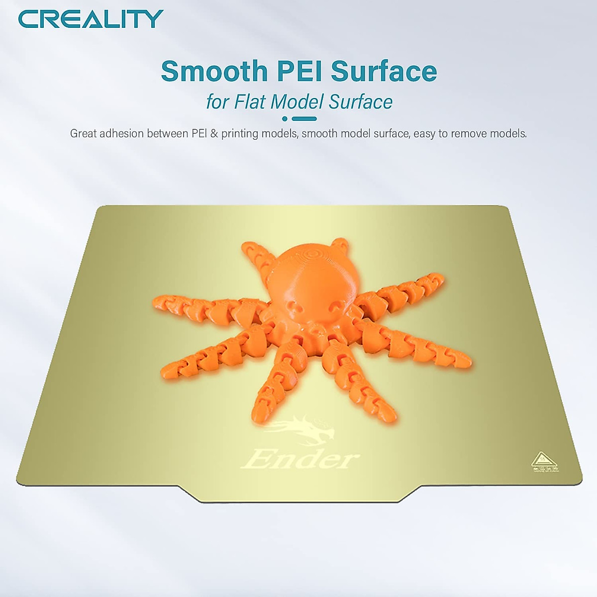 Creality Official Ender 3 Build Plate, 235x235mm Double-Sided Magnetic Bed Plate Smooth+Textured Surface Flexible Removable Printing Platform for Ender 3/3 V2/3 Pro/3 S1/3 S1 Pro/5/5S/5 Pro