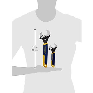 IRWIN VISE-GRIP Adjustable Wrench Set, SAE, 6-Inch & 10-Inch, 2-Piece (2078700) , Blue