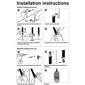 Mkono Hat Rack Baseball Cap Organizer for Wall and Door 2 Straps and Baseball Cap Organizer Hanger with 20 Hooks