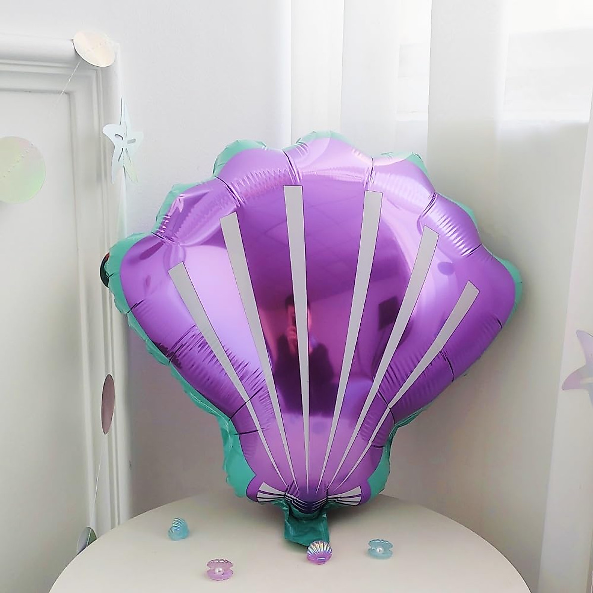 Mermaid Party Balloon Arch Kit, 154Pcs Green Purple Little Mermaid Party Decorations Balloon Garland, Under the Sea Summer Birthday Party Supplies