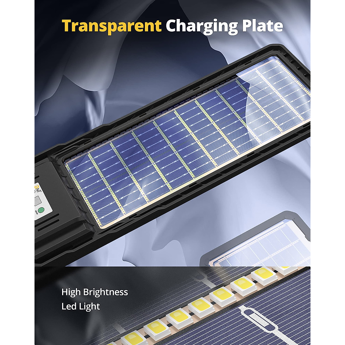 BNT [2023 Upgrade] 800W Solar Outdoor Lights, 6500K 80000LM Solar Street Lights Outdoor with IP66 Waterproof, Dusk to Dawn Solar Flood Lights Outdoor Motion Sensor for Yard, Garden, Path