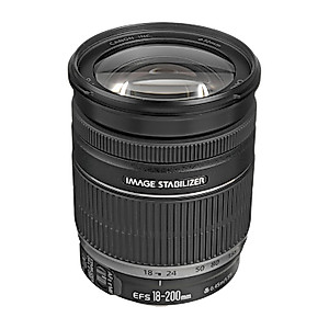 Canon EF-S 18-200mm f/3.5-5.6 IS Standard Zoom Lens for Canon DSLR Cameras (Renewed)