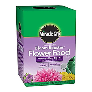 Miracle-Gro, 1-Pound 1360011 Water Soluble Bloom Booster Flower Food, 10-52-10, 1 Pack