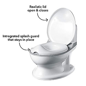 Nuby Potty, My Real Mini Size Toilet with Lid and Flush Sound, Potty Training Toilet for Toddlers
