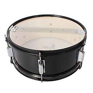 Professional Marching Snare Drum & Drum Stick & Strap & Wrench Kit Black (Marching Snare Drum)