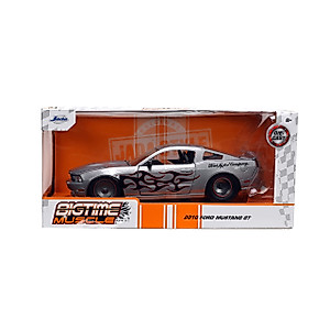 Jada Toys Big Time Muscle 1:24 2010 Ford Mustang GT Die-cast Car, Toys for Kids and Adults, Metallic