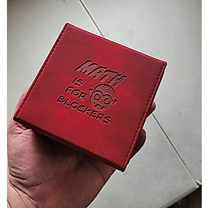 JGFinds XL Card Deck Box for Double Sleeved Commander, Holds 100+ Cards, Larger Sideloading Compatible with Magic the Gathering MTG (Math Is For Blockers)
