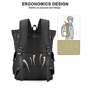Black School Backpack for Women Men,Middle High School Bookbag Fashion School Backpack for Teens Girls Boys 15.6Inch Waterproof College Students Backpack Lightweight Small Casual Laptop Backpacks