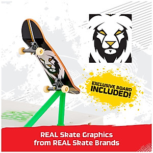 Tech Deck, Nyjah Skatepark X-Connect Park Creator, Massive Customizable Skatepark Ramp Set with Exclusive Fingerboard, Kids Toy for Ages 6 and up