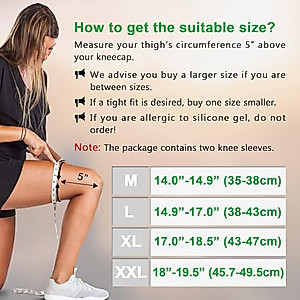 beister Full Leg Sleeve, Knee Braces for Knee Pain Women & Men, Knee Compression Sleeves, Knee Support for Meniscus Tear, ACL, Arthritis, Joint Pain Relief,Sport (Pair)