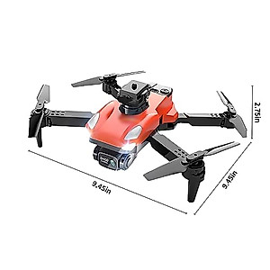 Foldable Drone with Camera, HD 1080P Camera FPV Drone,Beginner Gesture Control Drone,Obstacle Avoidance,Headless Mode,WiFi Remote Control Quadcopter Drone,Cool Lightweight with Lights (Orange)