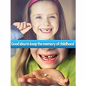 Baby Tooth Box ,Wooden Kids Keepsake Organizer for Baby Teeth, Cute Children Tooth Container with Tweezers and lanugo Bottle to Keep the Childhood Memory (Boy)