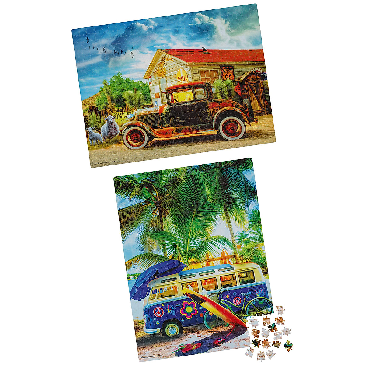 Spin Master Games 2-Pack of 500-Piece Jigsaw Puzzles, Bibliodame 1 and 2 | Puzzles for Adults and Kids Ages 8+