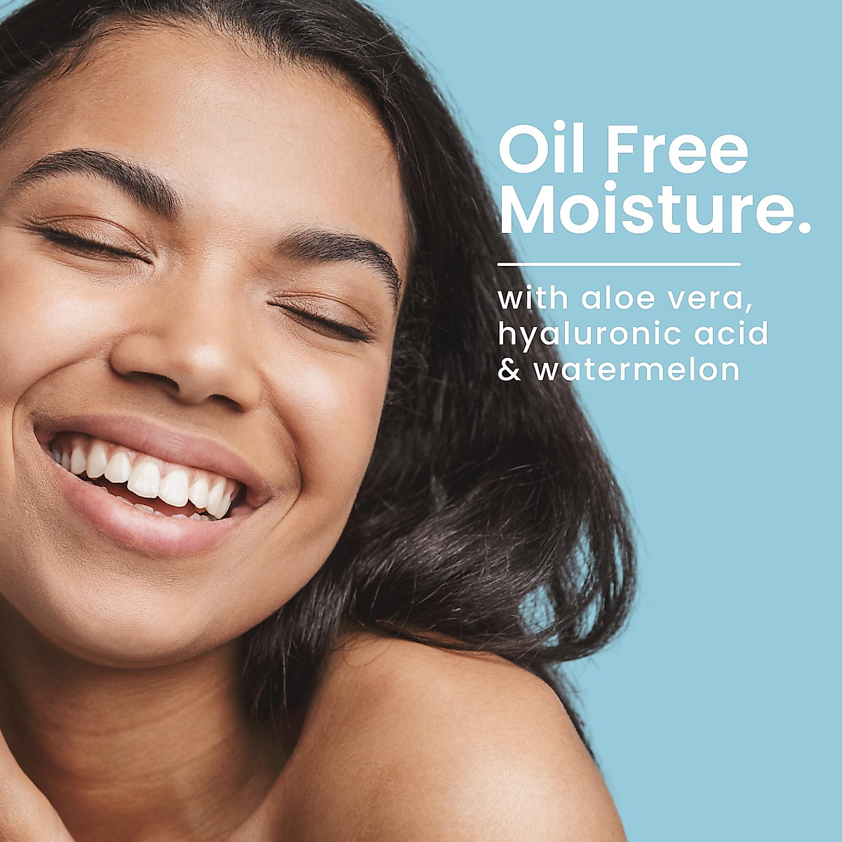 Natural Outcome Oily Skin Moisturizer | Oil Free Daily Facial Moisturizer Gel w/Hyaluronic Acid | Watermelon & Aloe Vera Hydrating Face Lotion | Non-Greasy Lotion for Oily Skin Types | 4 oz