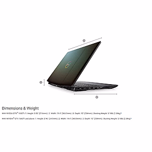 Dell Inspiron G5 15 5500 (Latest Model) Gaming 15.6" Core I7-10750H(6-Core) 512GB SSD 16GB RAM FHD 144HZ GTX 1660Ti 6GB Win 10 Home (Renewed)