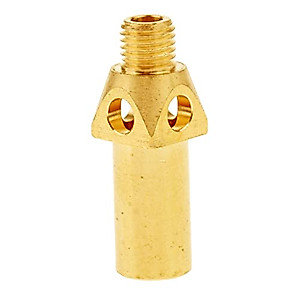 ANPTGHT 4pcs Propane Natural Gas Burner Jet Nozzle Wok Burner Brass Nozzles Sparyer for 10, 20, 23, 32, 44 Tips Cast Iron Burner fit Wok Range, Grilling, Stir Fry (Propane Gas)