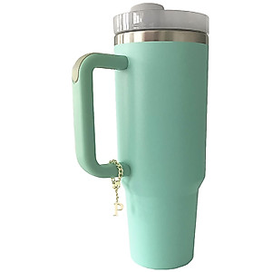 Tovly 2PCS Letter Charm Accessories For Stanley Cup A-Z ID Initial Pendants Personalized Charms For Stanley Tumbler Handle (P)