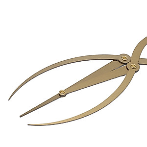 3 Point Positioning Eyebrow Ruler, ANGGREK Eyebrow Ruler Stainless Steel Eyebrow Stencil Ruler Fibonacci Gauge Tools for Beginners Tattoo Artists(Gold)