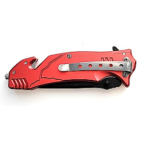 Hattricks Goodimpression Firefighter Personalized Tactical Folding Pocket Knife for Firemen and Firewomen