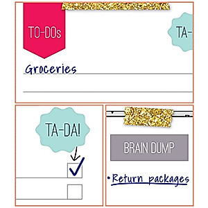 Carson Dellosa 5.75" x 6.25" Today's Plan To Do List Notepad, 50 Sheet Lined Paper Daily Planner Notepad, Daily Checklist, Teacher Daily To Do List, Productivity Task Planner