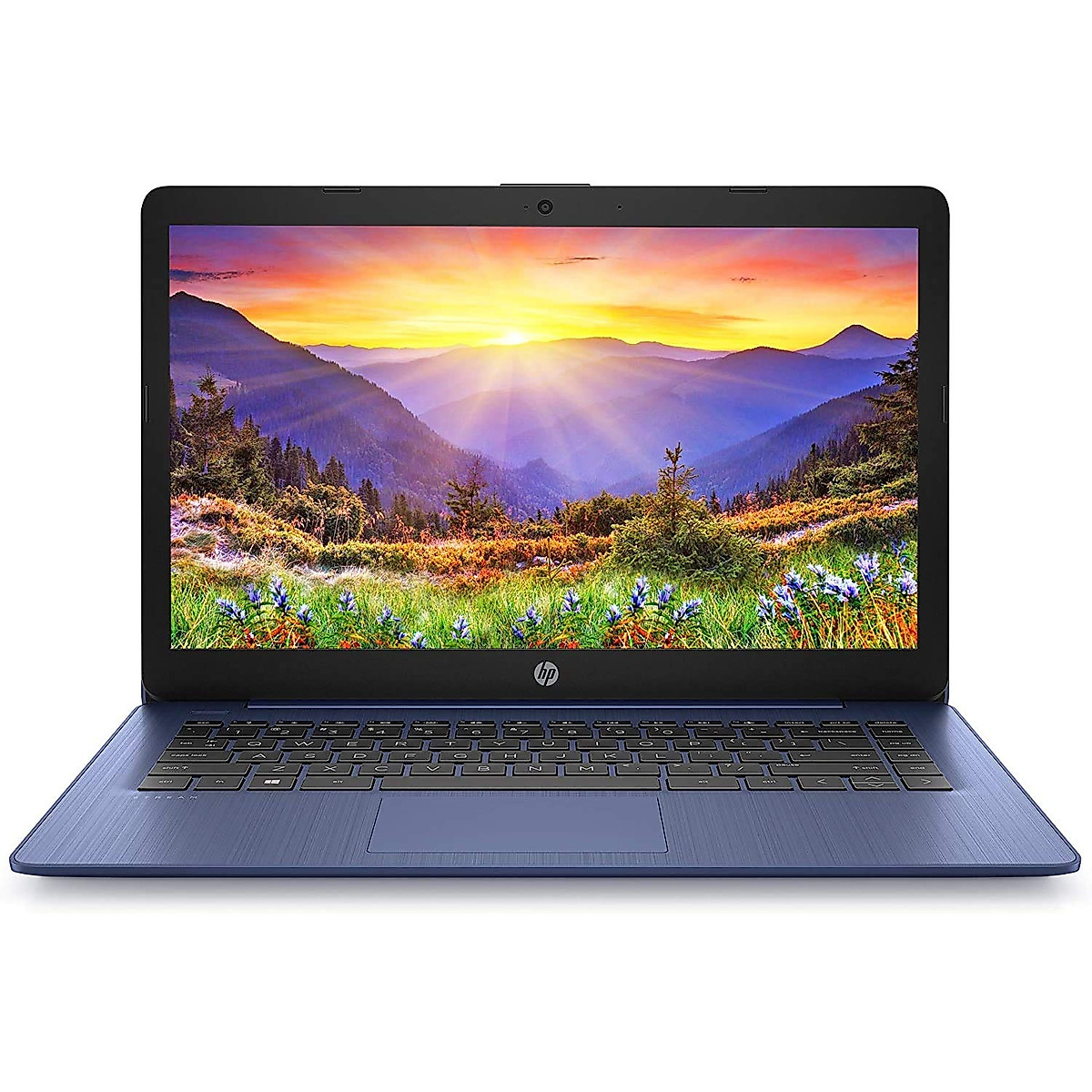 HP Stream 14inch HD(1366x768) Display, Intel Celeron N4000 Dual-Core Processor, 4GB RAM, 32GB eMMC, HDMI, WiFi, Webcam, Bluetooth, Win10 S, Royal Blue, 14-cb161wm (Renewed)