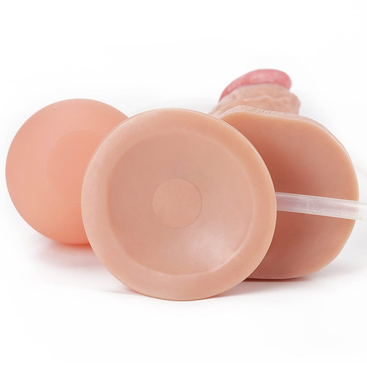 Dildo Squirt Adult Sex Toy, 10" Squirting Dildo Ejaculating Dildo Butt Plug Anal Douche with Big Enema Bulb, Anal Dildo Huge Thick Realistic Dildo Suction Cup, Strap On Dildo Anal Toys Sex Toy Men Gay