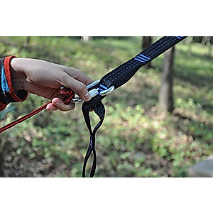 cutequeen 34 Loops 19.6Ft Long Hammock Tree Straps 3000+ LBS Versatile Heavy Duty & 100% Includes Steel carabiners