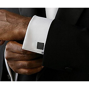 FIBO STEEL 4 Pairs Wedding Business Classic Cufflinks for Men Unique Cufflink Set Mens