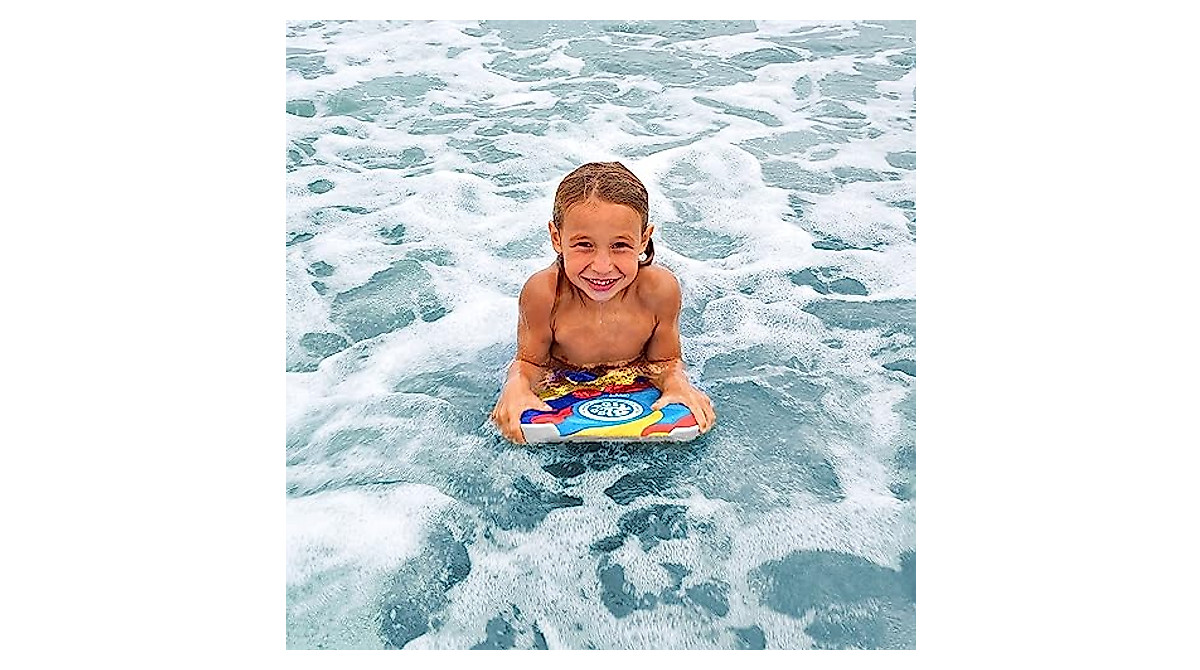 Bloo Tide 22in Mini Bodyboard for Kids & Adults - Soft Foam Water Board