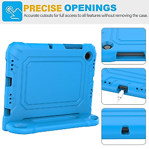 SUPLIK Kids Case for Samsung Galaxy Tab A8 10.5 inch (2022), Galaxy Tab A8 Case with Screen Protector, Shockproof Handle Stand Protective Case for Tab A8 10.5" Tablet (SM-X200/X205/X207), Pink