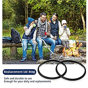 4 Pack: Tumbler Lid Gasket Replacement Silicone Seal Rings | (2 Qty) 20 oz and 30 Ring Fits Yeti Ounce & Insulated Stainless Steel Tumblers Lids (ZTH-1K)