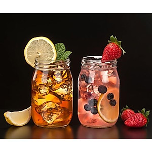 Libbey 92103 Glass 16 Oz. Drinking Jar - 12 / CS