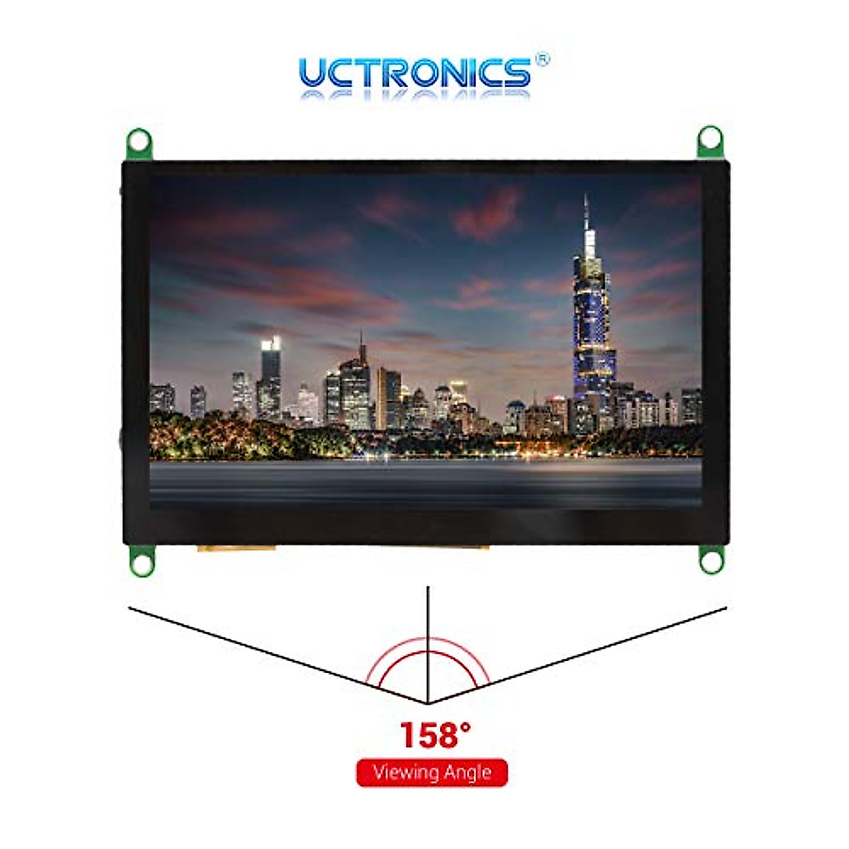 UCTRONICS 5 Inch Touchscreen for Raspberry Pi with Prop Stand, 800×480 Portable Capacitive HDMI LCD Display Monitor for Pi 4, 3 B+, Windows 10 8 7, Free Driver