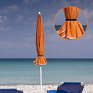 Woanger 12 Pcs Umbrella Strap for Parasol Patio Umbrella Bungee Strap with Ball for Multipurpose(Black)