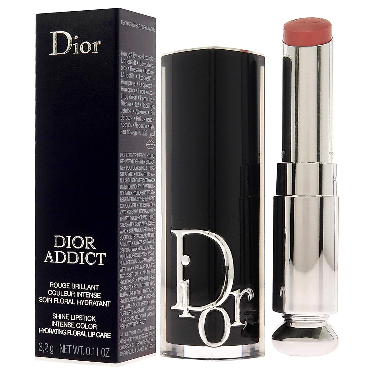 Dior Christian Addict Hydrating Shine Lipstick - 422 Rose Des Vents Lipstick (Refillable) Women 0.11 oz
