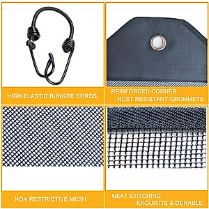 Air Conditioner Covers for Outside Units Central Ac Cover Leaf Guard Heavy Duty Mesh AC Defender for Outdoor Square Units, All Season Black ( 32 x 32 inch Mesh)