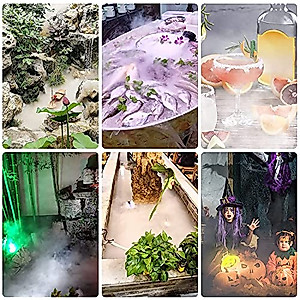 SKYTOU Mist Maker Fogger, 6 Head Ultrasonic Fog Machine 304 Stainless Steel with Transformer for Greenhouse Garden Lawn and Pond