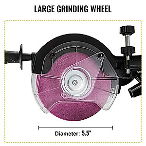 Mophorn Chainsaw Sharpener 230W, Professional Multi-Angle Adjustable Chain Grinder 3000RPM, Electric Chainsaw Blade Sharpener for 1/4" to 2/5" Chains