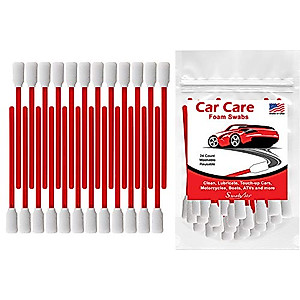 Swab-its® 24-Piece Package of Auto Detailing Car Care Foam Swabs: 87-7904 Made in The USA