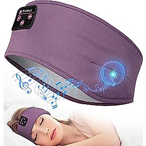 Fulext Sleep Headphones Bluetooth Headband,Sleeping Headphones Sports Headband Headphones, Long Time Play Sleeping Headsets with Built in Speakers Perfect for Workout,Running,Yoga