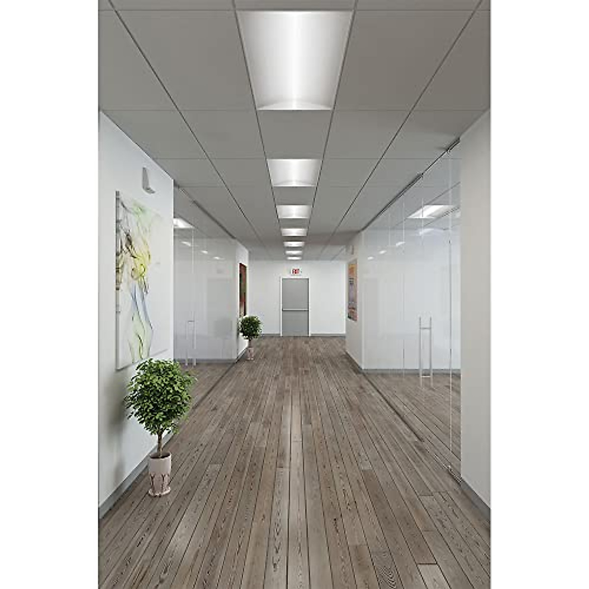 Sure-Lites APC7R All- Pro Combo Unit, Integrated LED Exit Sign with Dual Lights, White with Red Letters