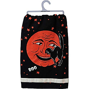 Primitives by Kathy Retro-Inspired Halloween Dish Towel, 28 x 28-Inch, Boo