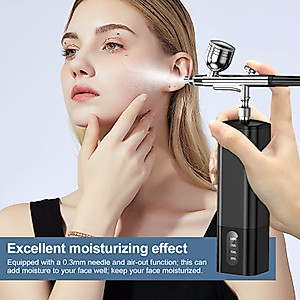 Avhrit Cordless Airbrush with 2 Battery, 32PSI Portable Airbrush Kit with Compressor, Dual-Action Cordless Airbrush for Painting, Makeup, Nail, Model